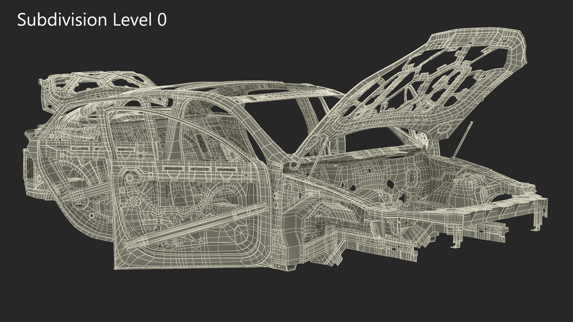3D Model Car Frame Unibody Structure Rigged - TurboSquid 2212778