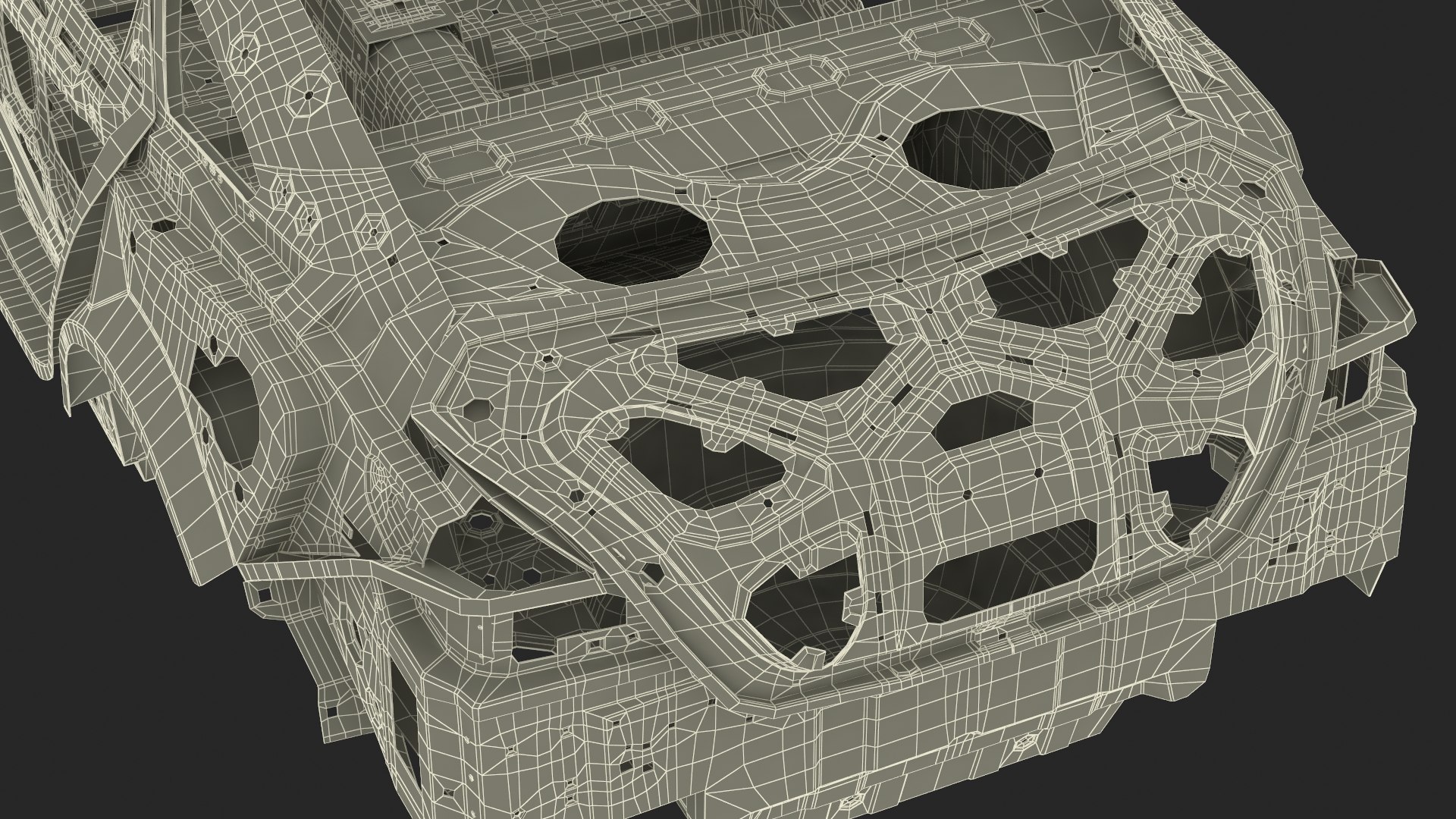 3D Model Car Frame Unibody Structure Rigged - TurboSquid 2212778