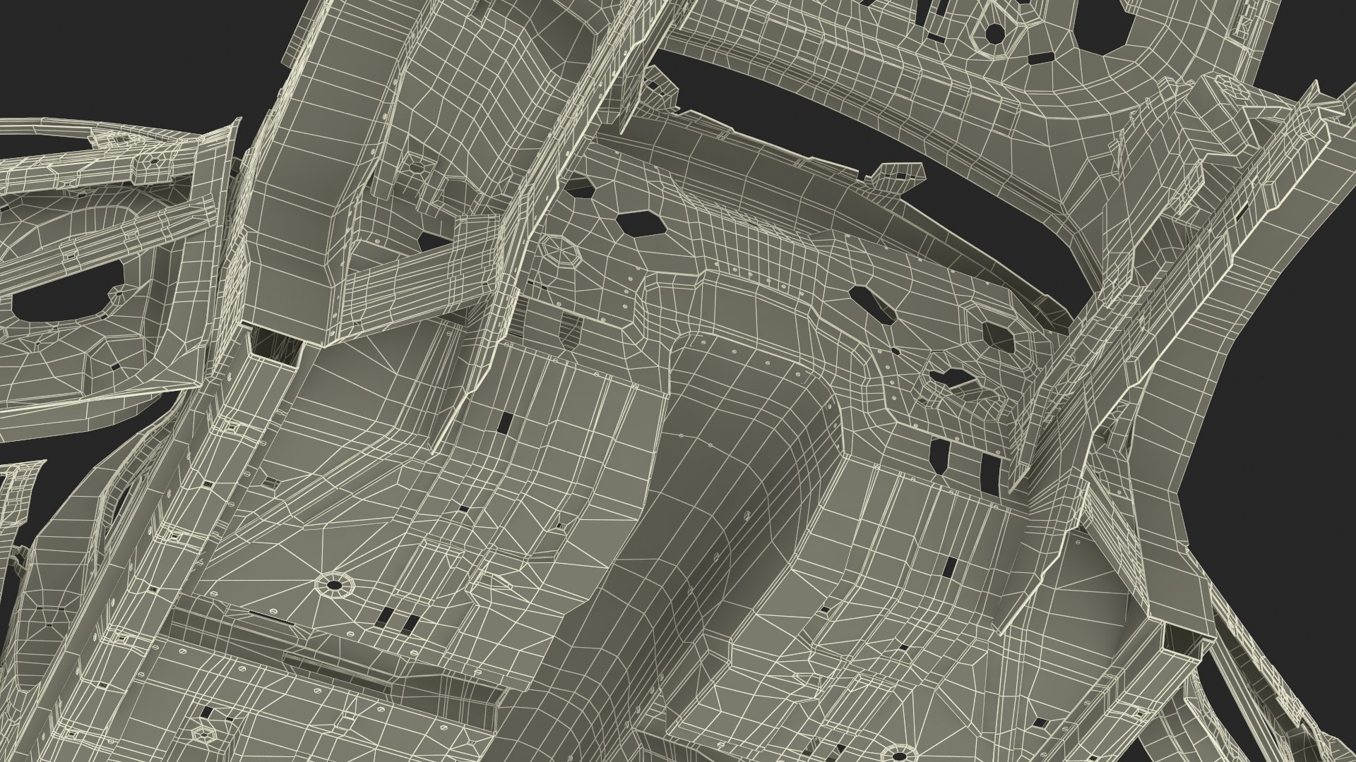 3D Model Car Frame Unibody Structure Rigged - TurboSquid 2212778