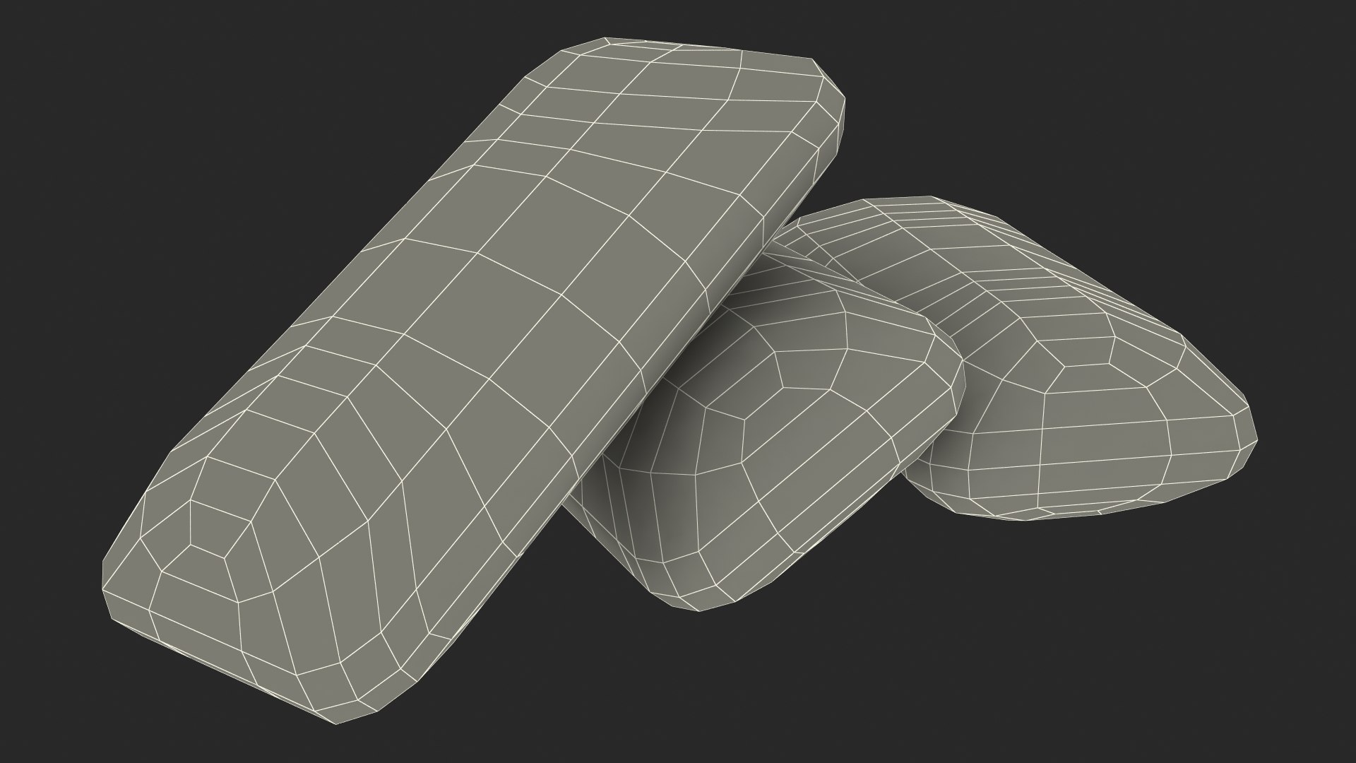 Chewing Gum Pads Colored 3D Model - TurboSquid 2051143