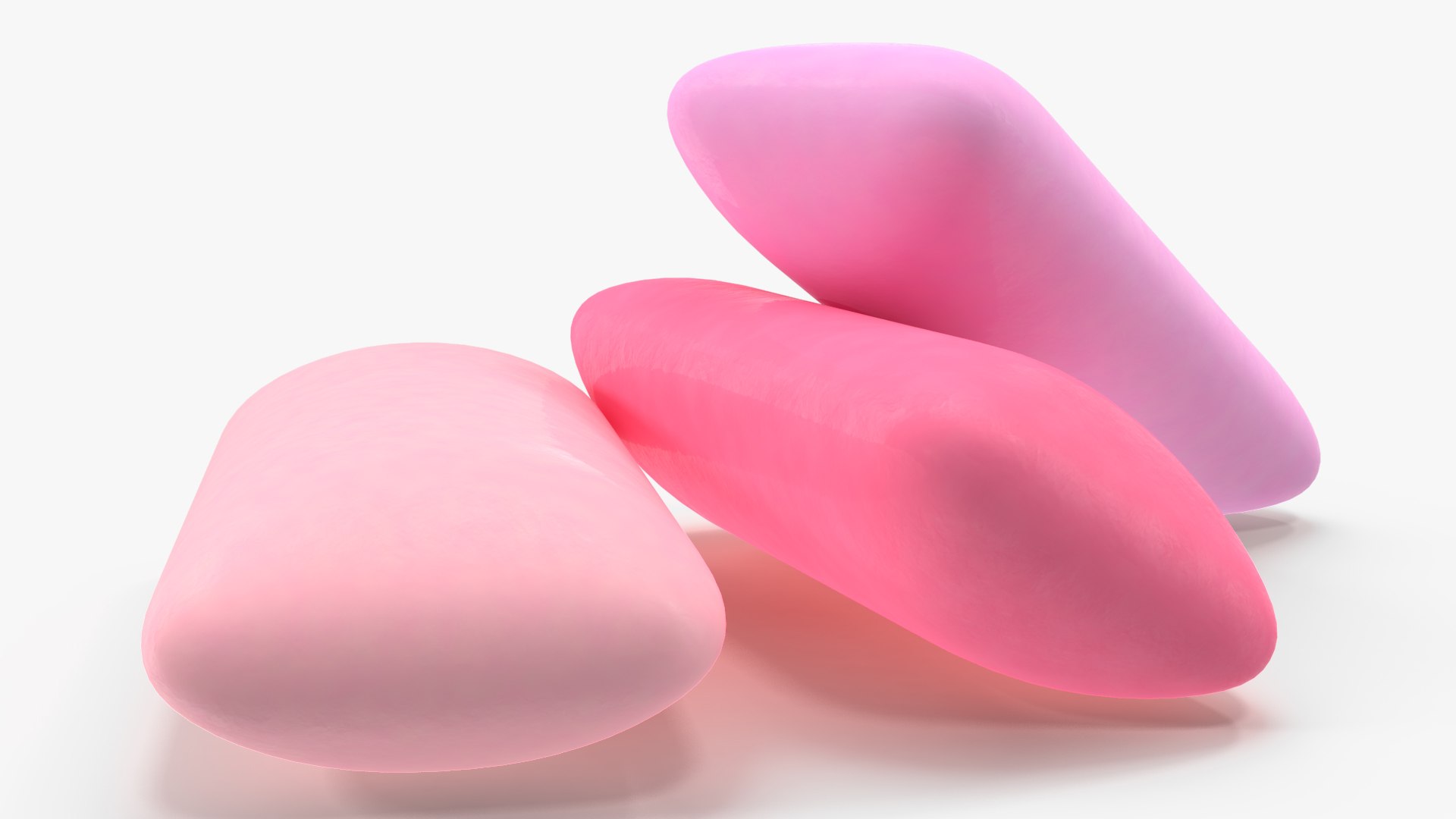 Chewing Gum Pads Colored 3D Model - TurboSquid 2051143