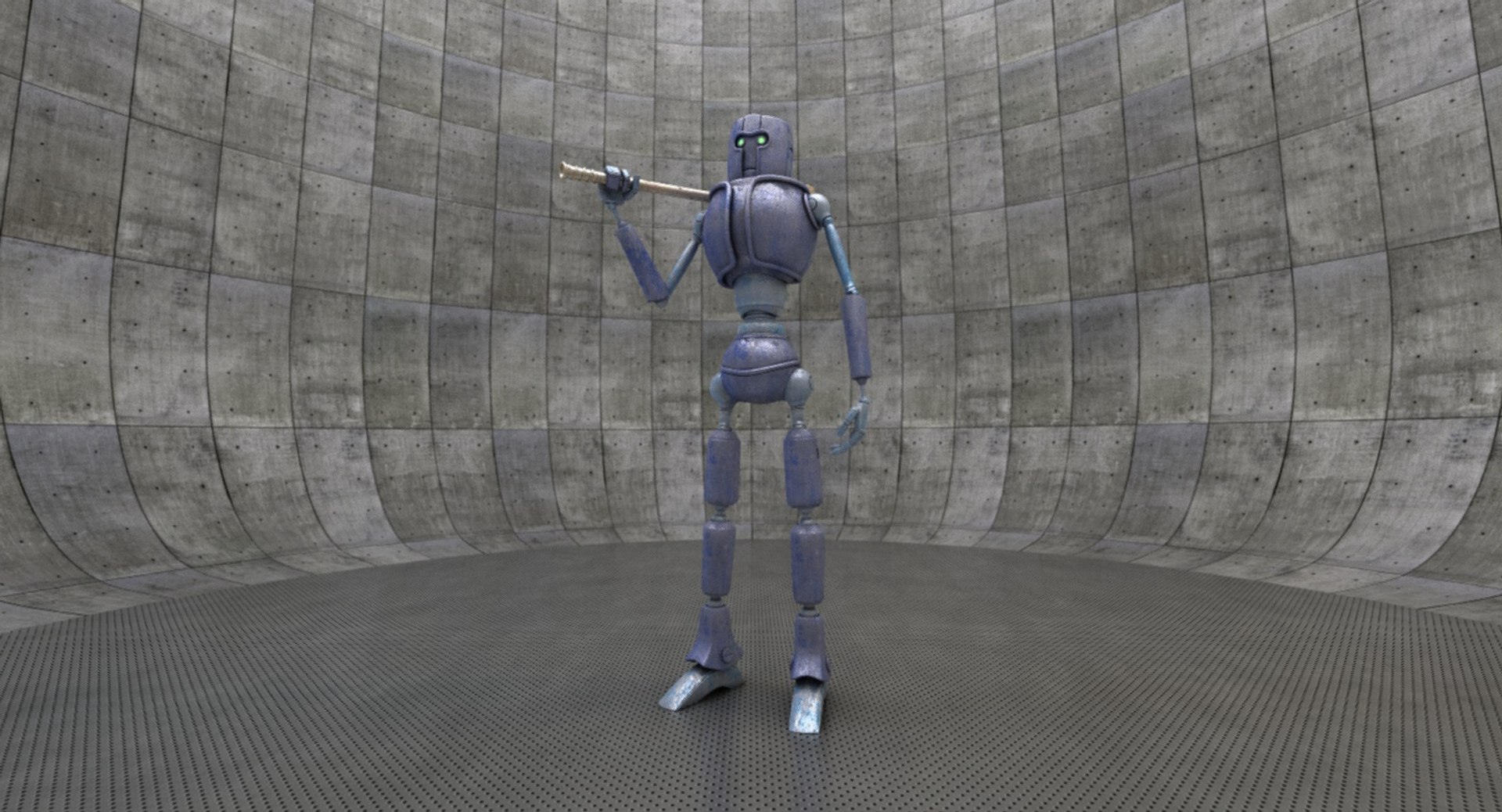 Sci-fi Factory Worker Robot Model - TurboSquid 1155128