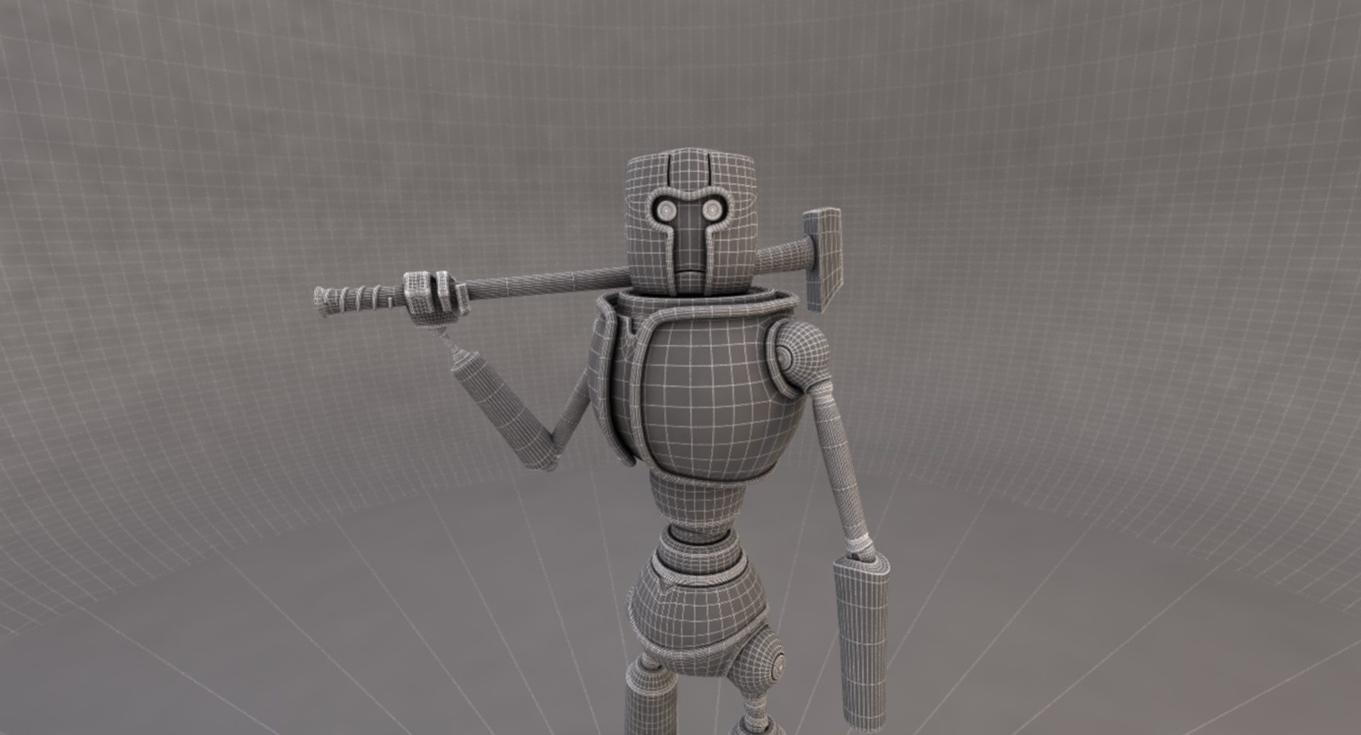 Sci-fi Factory Worker Robot Model - TurboSquid 1155128