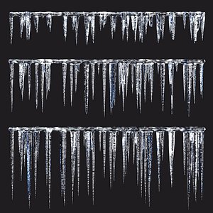 ice icicles 3d model