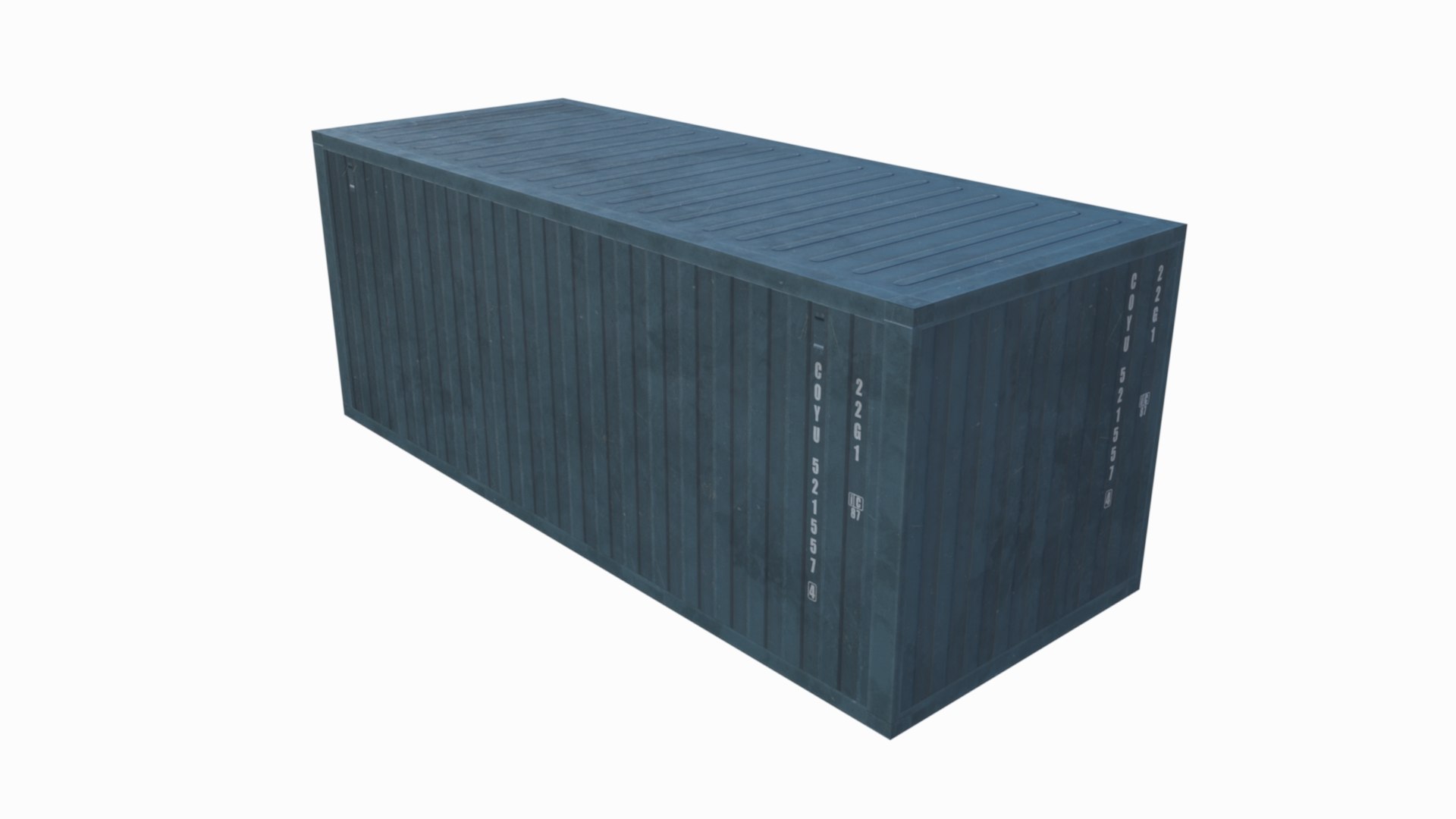 Container 20 Ft ISO Low Poly Model - TurboSquid 2142594