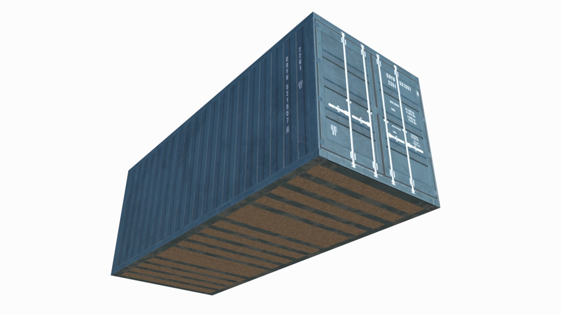 Container 20 Ft ISO Low Poly Model - TurboSquid 2142594