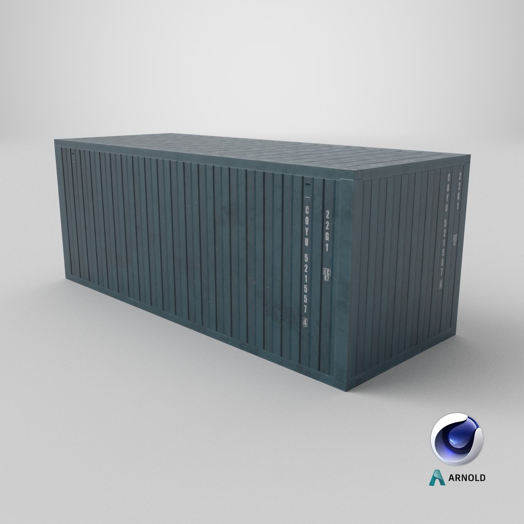 Container 20 Ft ISO Low Poly Model - TurboSquid 2142594