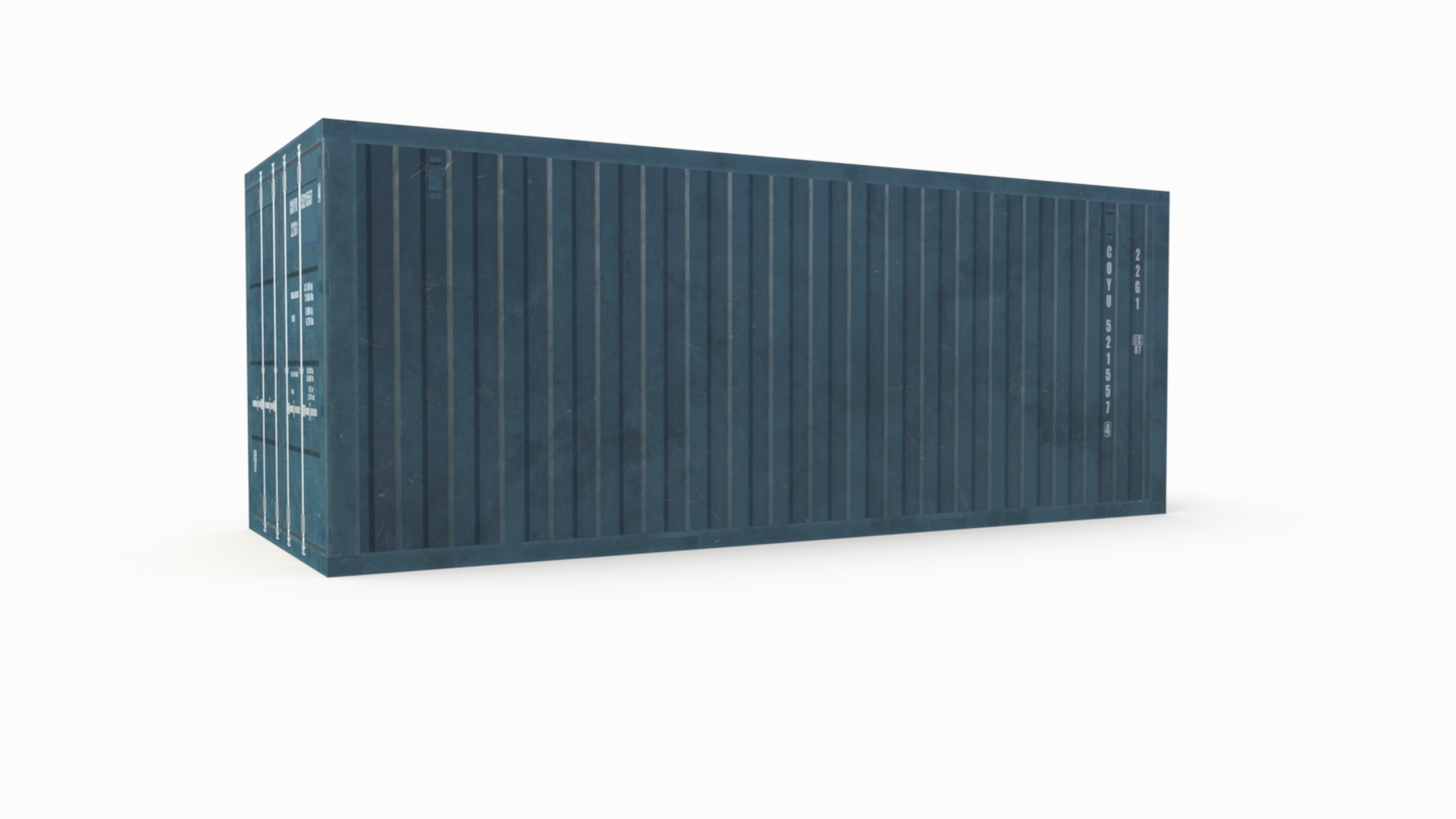 Container 20 Ft ISO Low Poly Model - TurboSquid 2142594