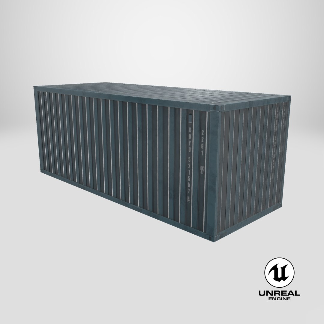Container 20 Ft ISO Low Poly Model - TurboSquid 2142594