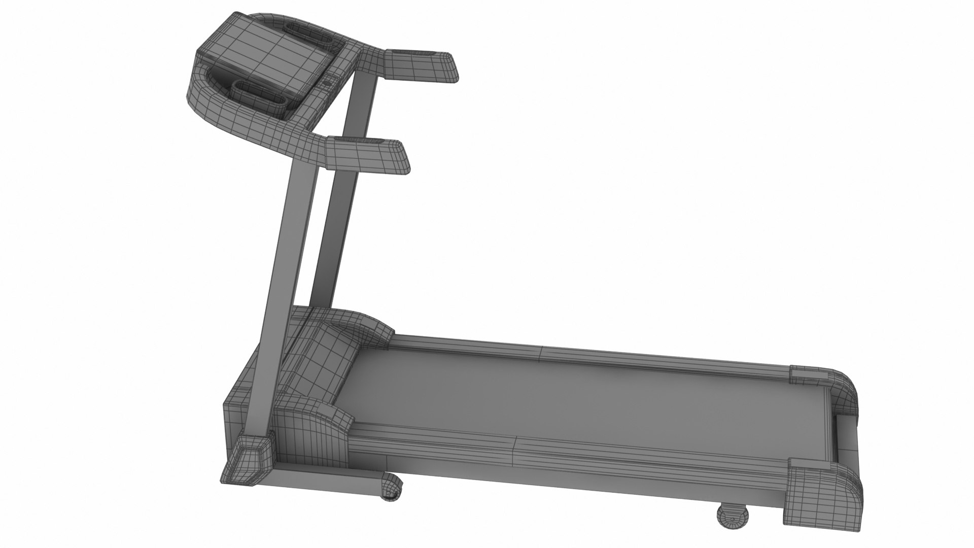 GYM Running Machine White 3D Model - TurboSquid 1816959