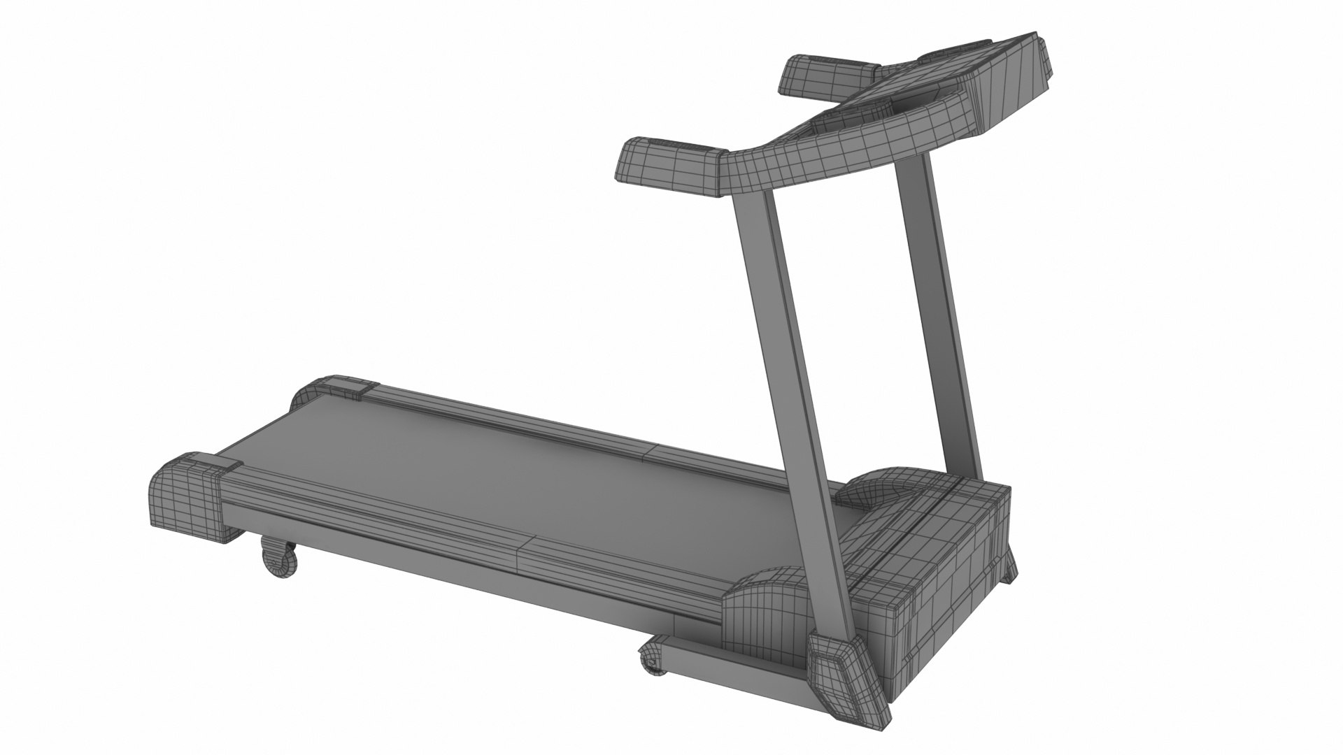 GYM Running Machine White 3D Model - TurboSquid 1816959