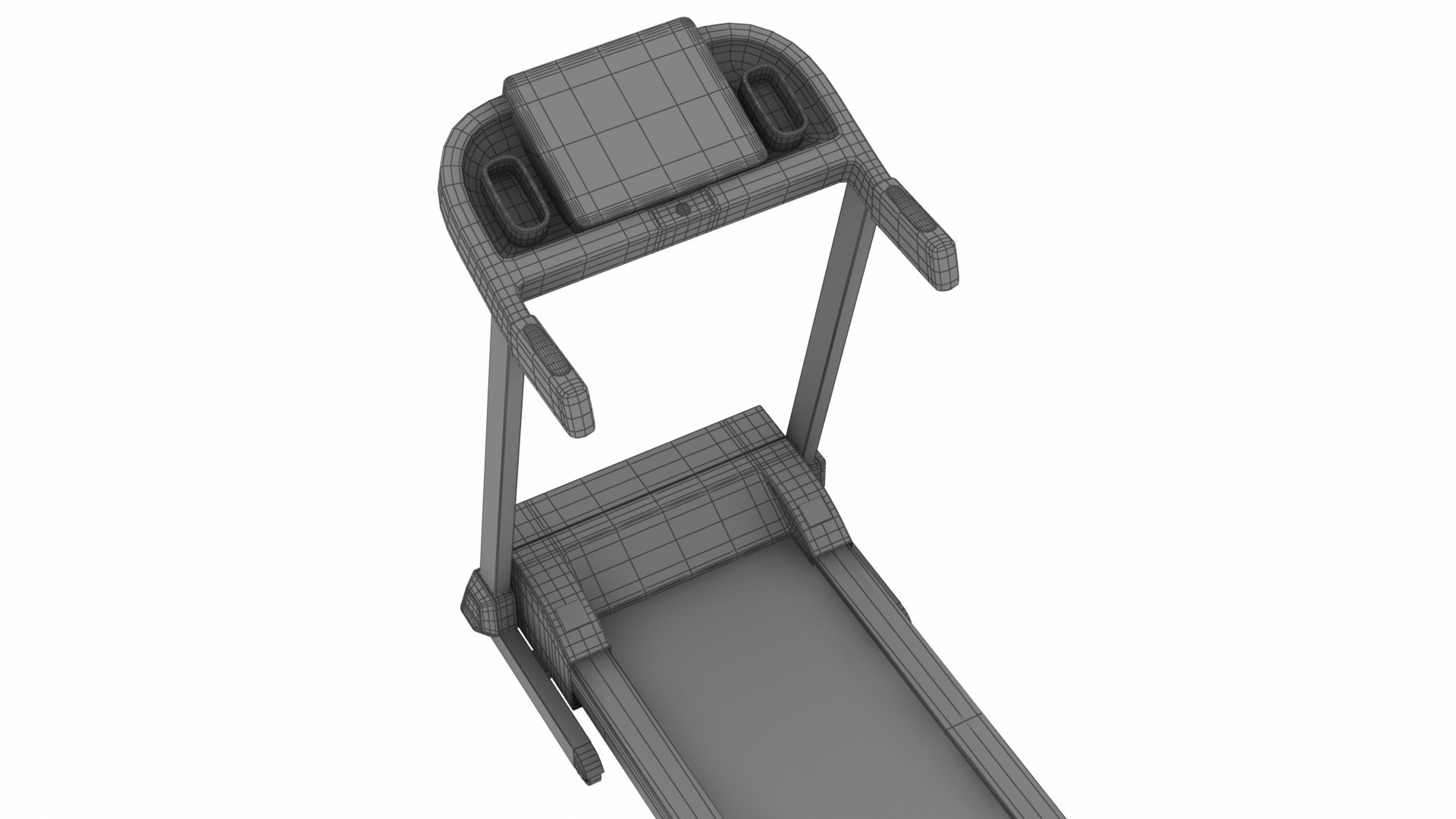 GYM Running Machine White 3D Model - TurboSquid 1816959