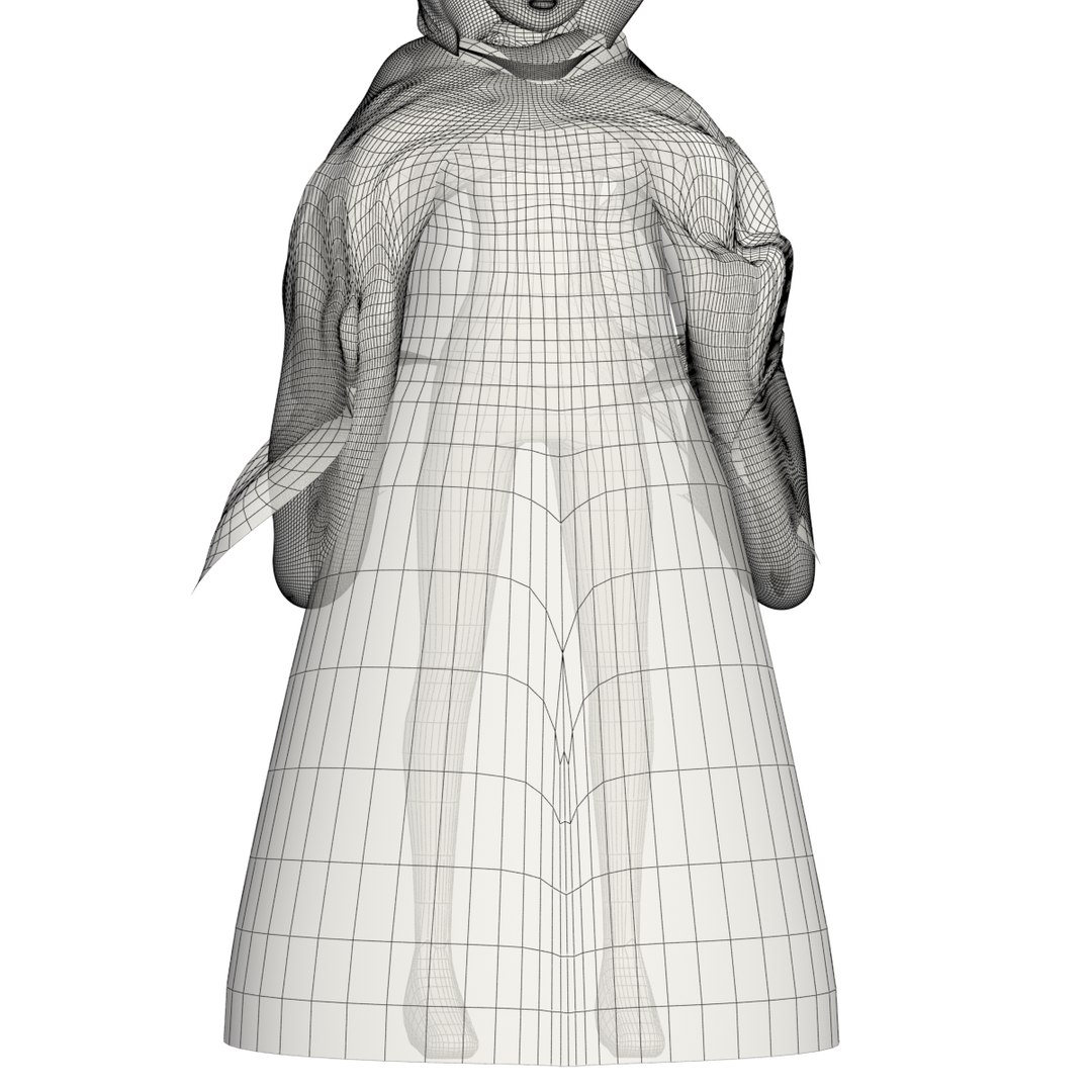 Elderly Woman Witch 3d Model