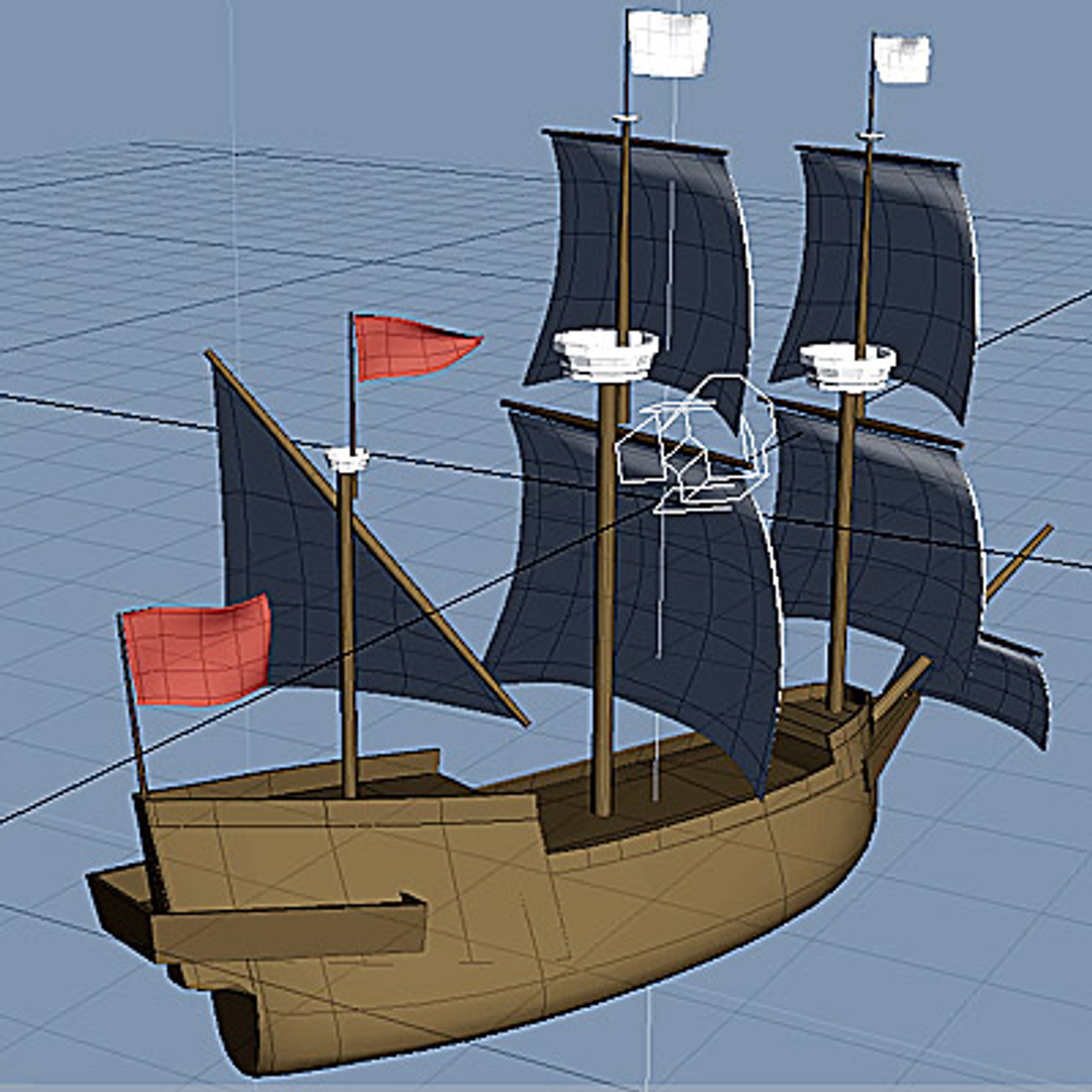 free ships modo susan constant 3d model