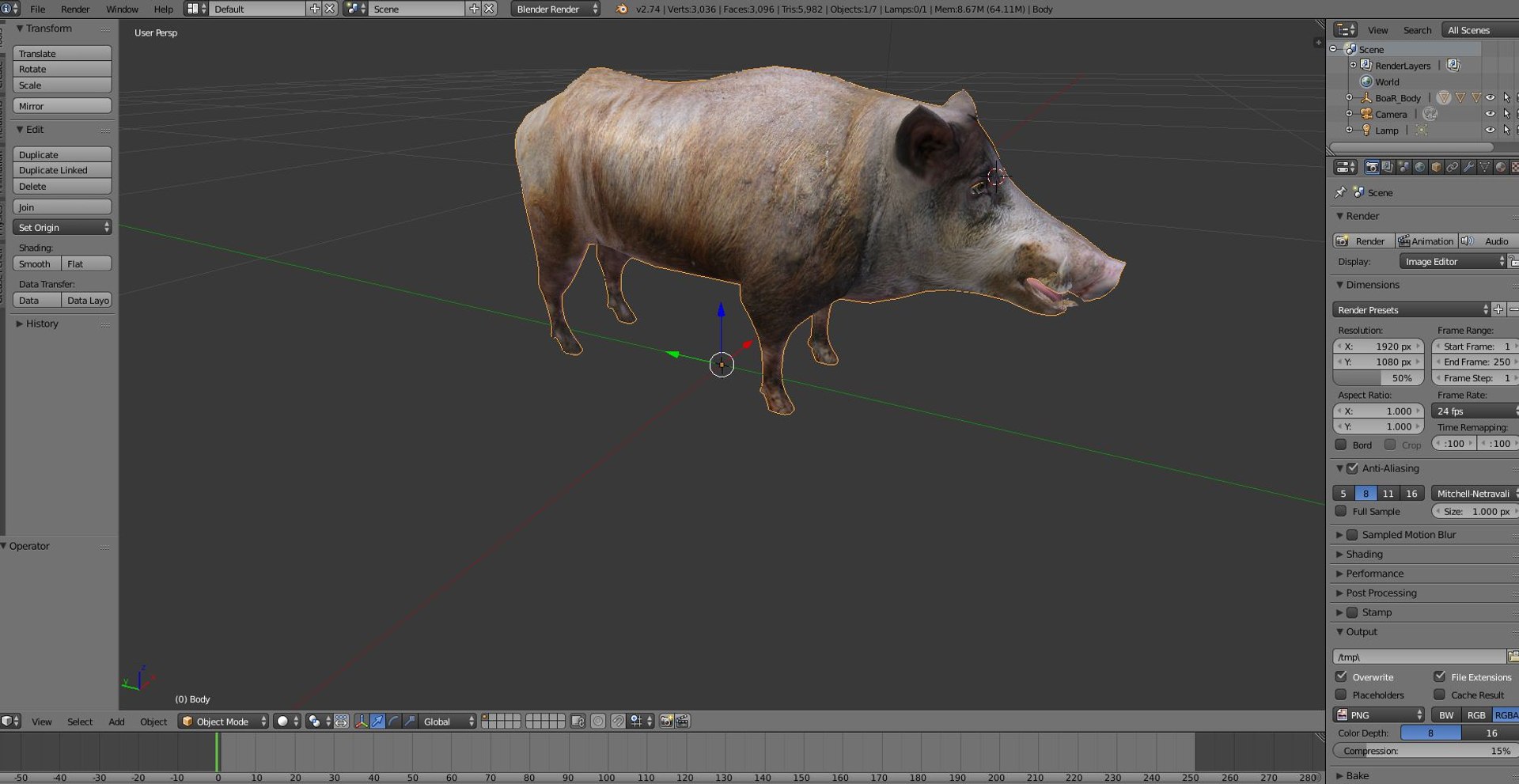 Wild Boar Ready 3D Model - TurboSquid 1239313