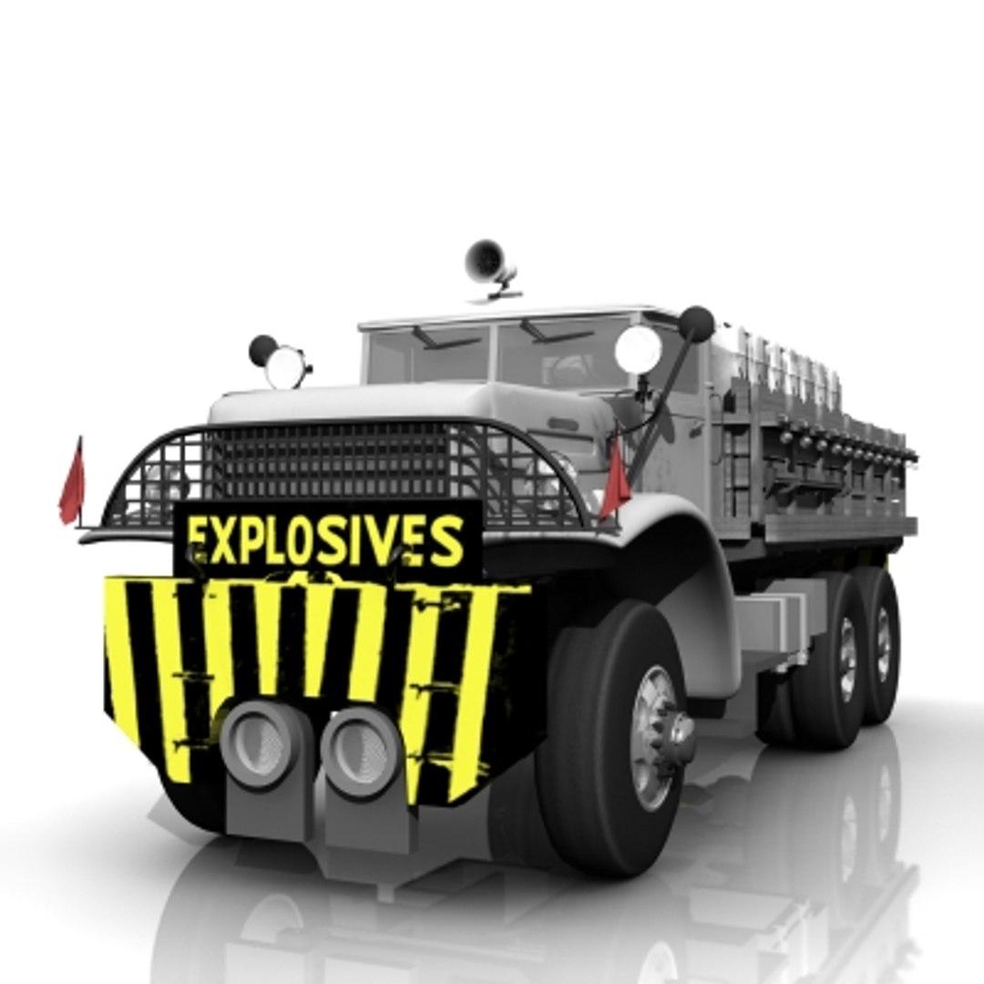 3d White666 Truck Model