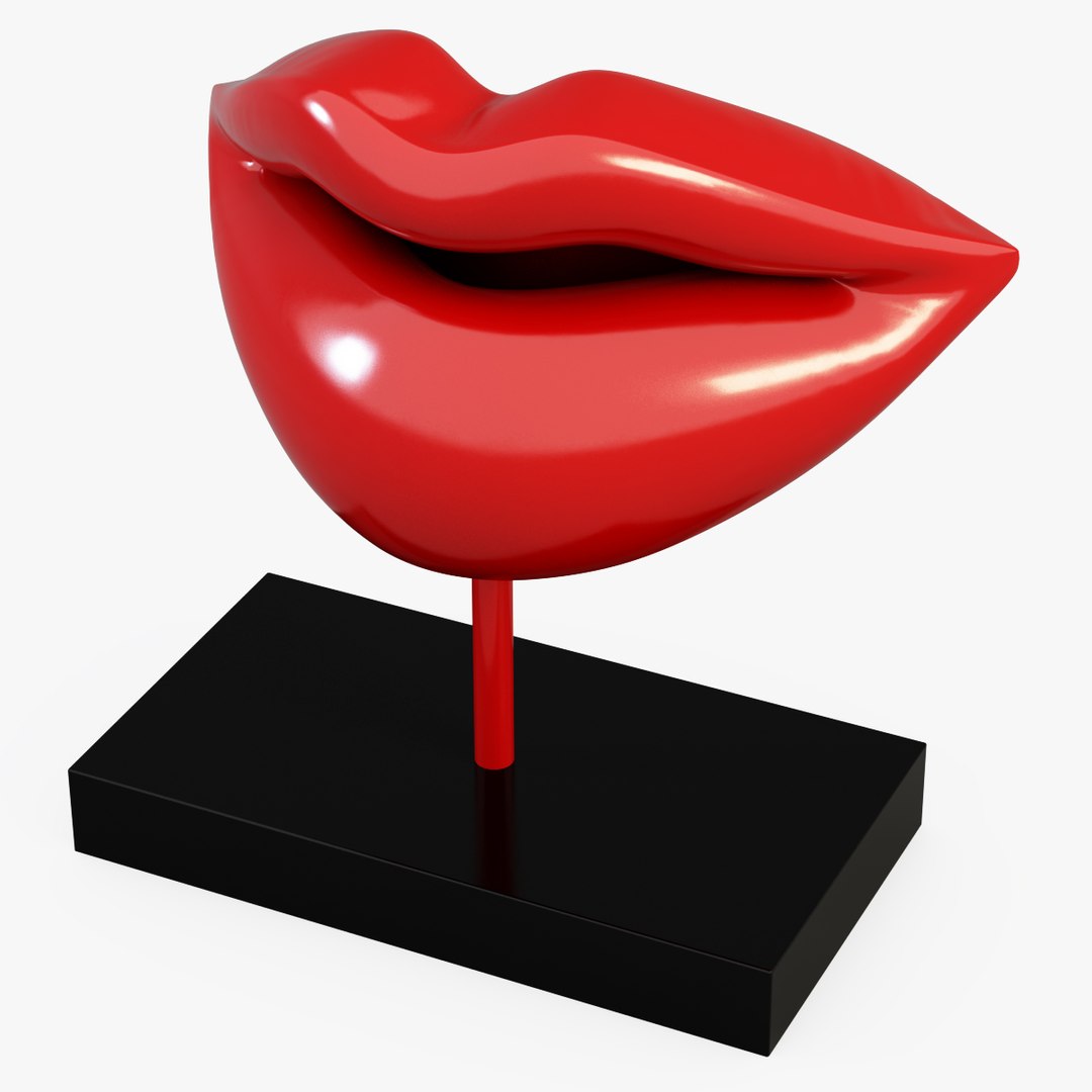 3d Figurine Lips Model