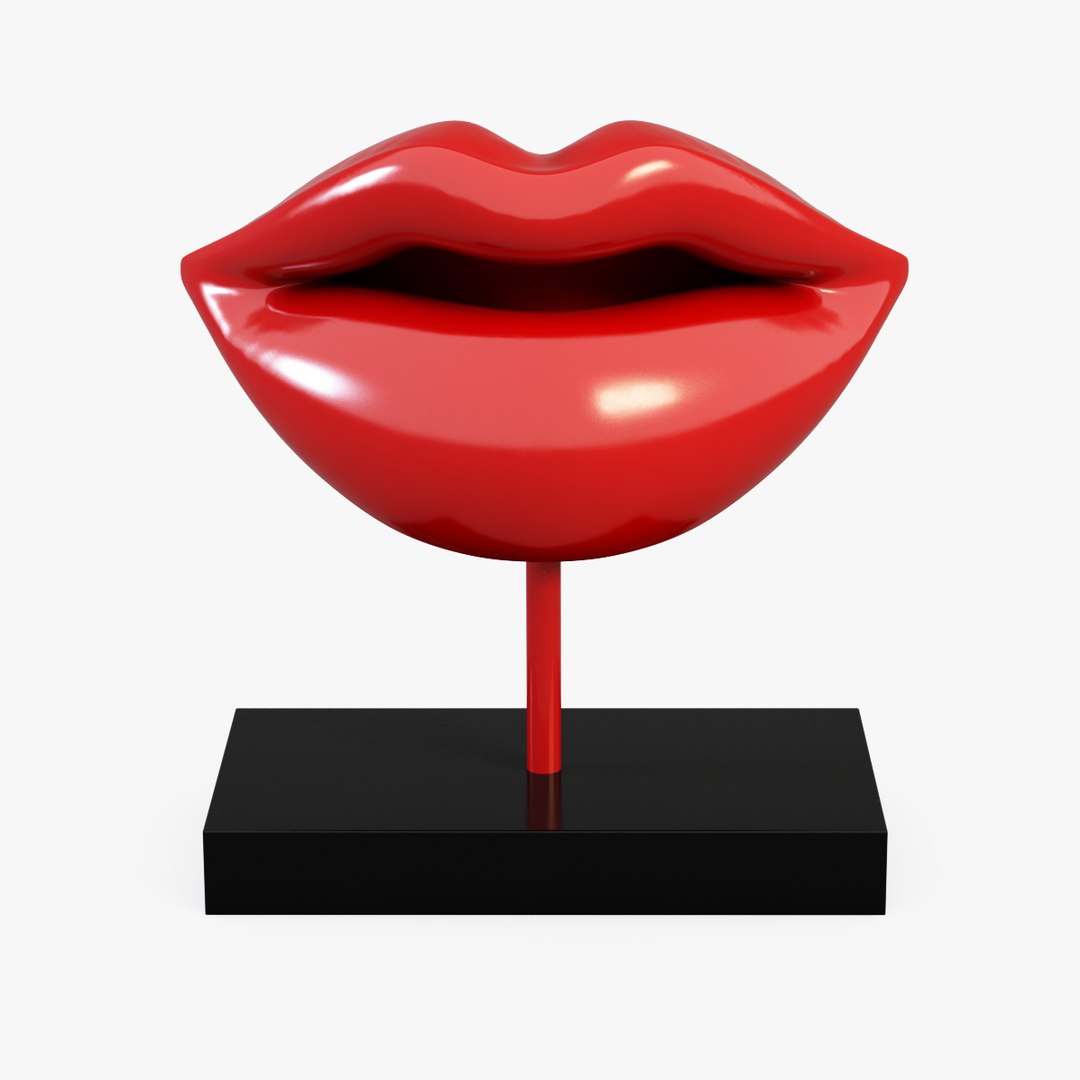 3d Figurine Lips Model