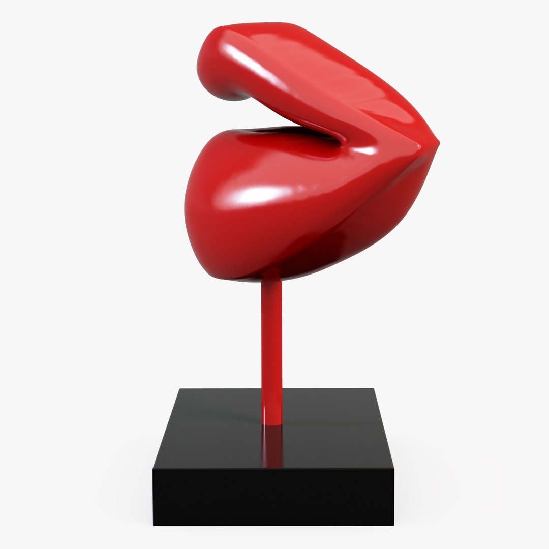 3d Figurine Lips Model
