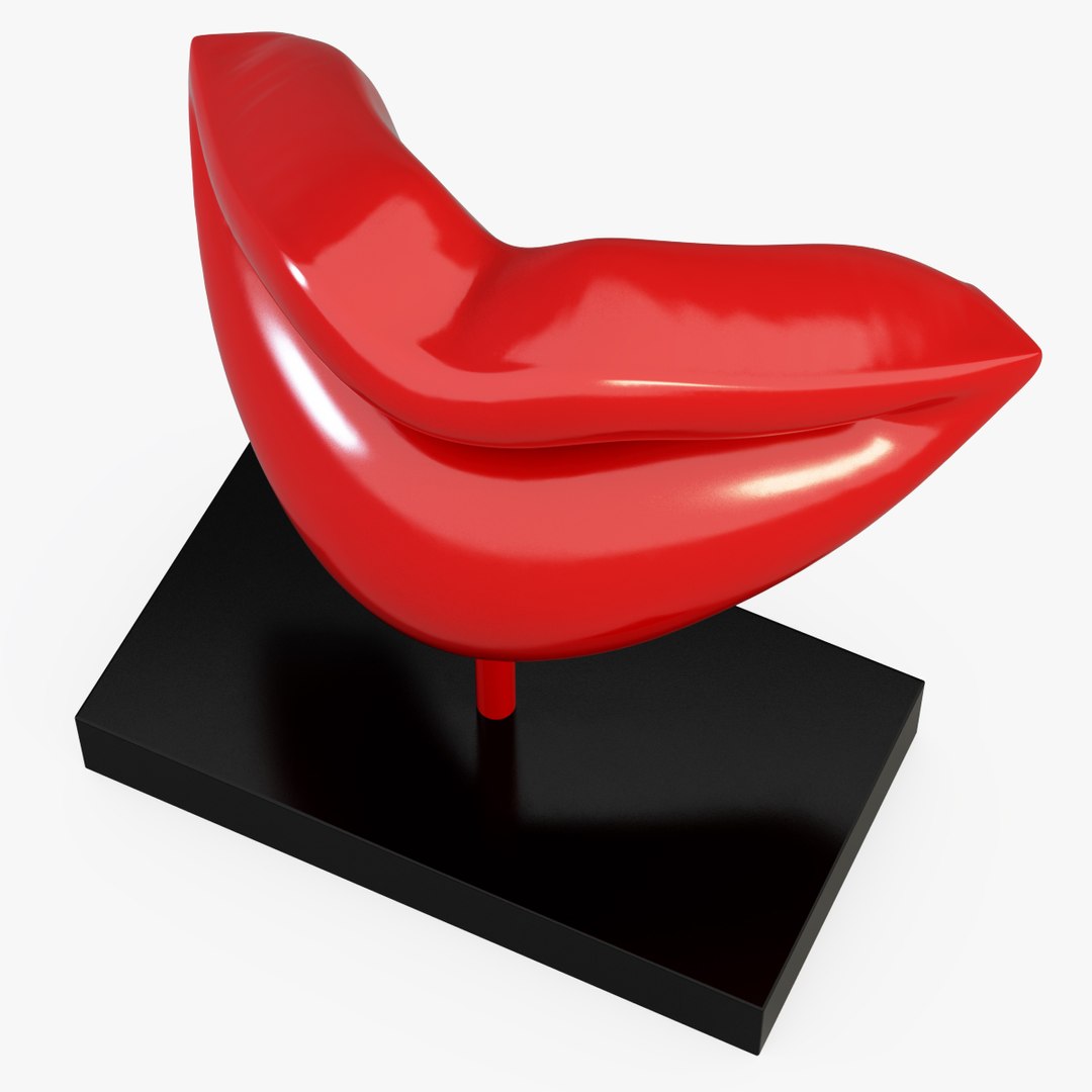 3d Figurine Lips Model