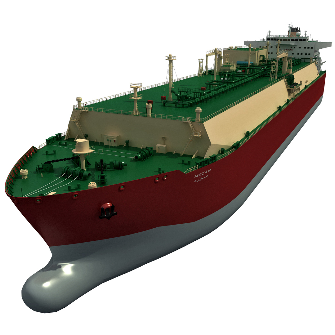 q-max carrier lng mozah 3d model