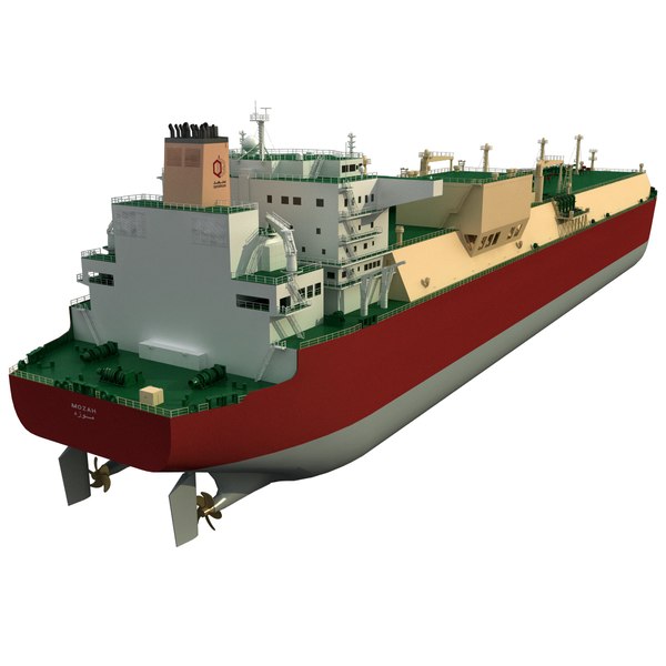 q-max carrier lng mozah 3d model