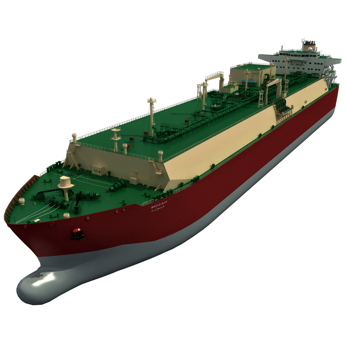 q-max carrier lng mozah 3d model