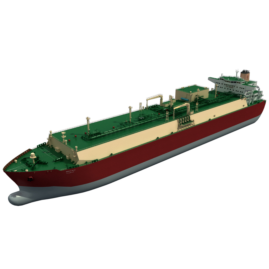 q-max carrier lng mozah 3d model