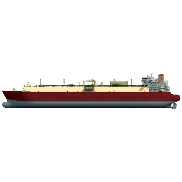 q-max carrier lng mozah 3d model