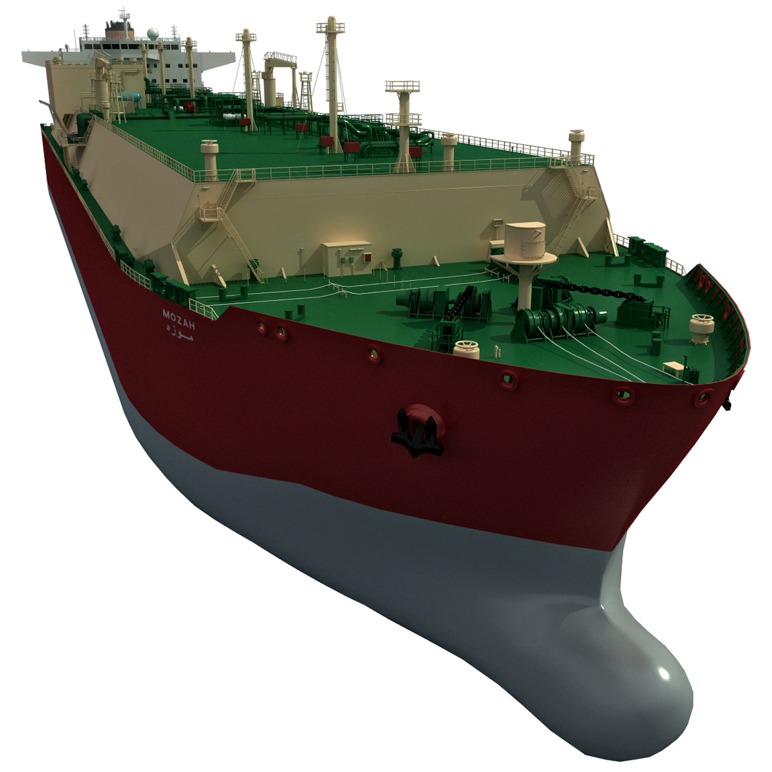 q-max carrier lng mozah 3d model
