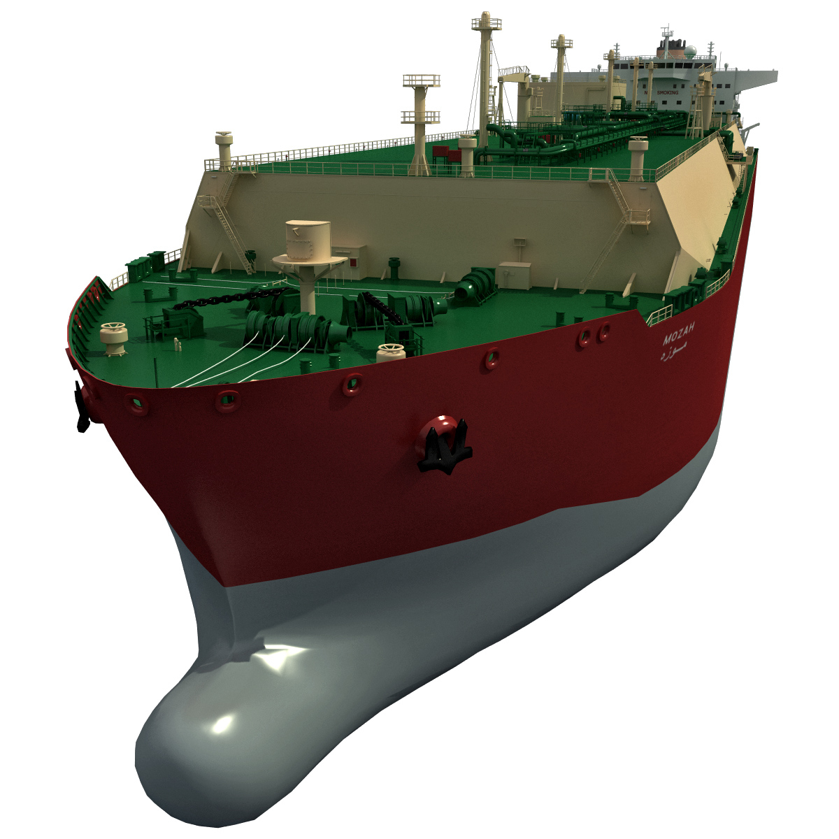 q-max carrier lng mozah 3d model