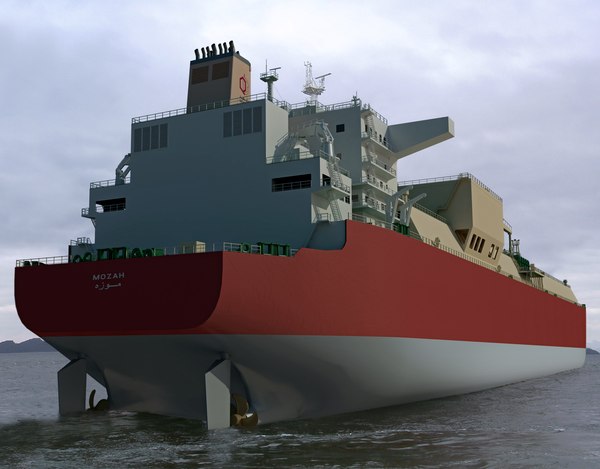 q-max carrier lng mozah 3d model