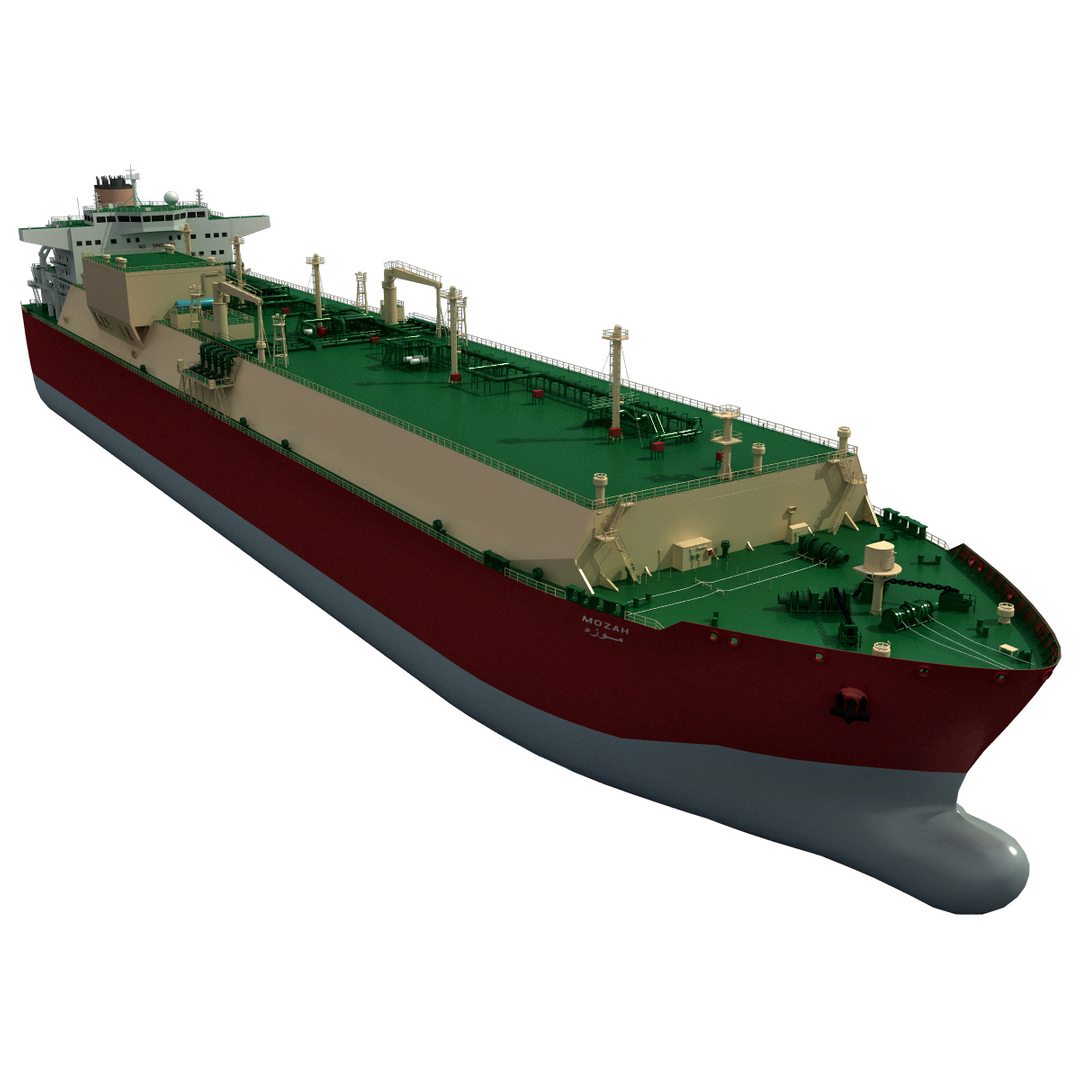 q-max carrier lng mozah 3d model