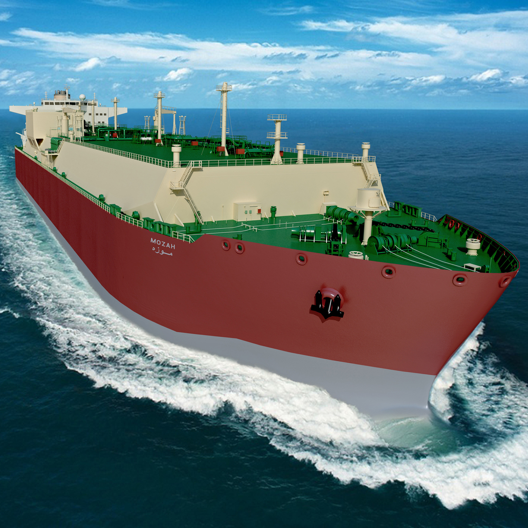q-max carrier lng mozah 3d model