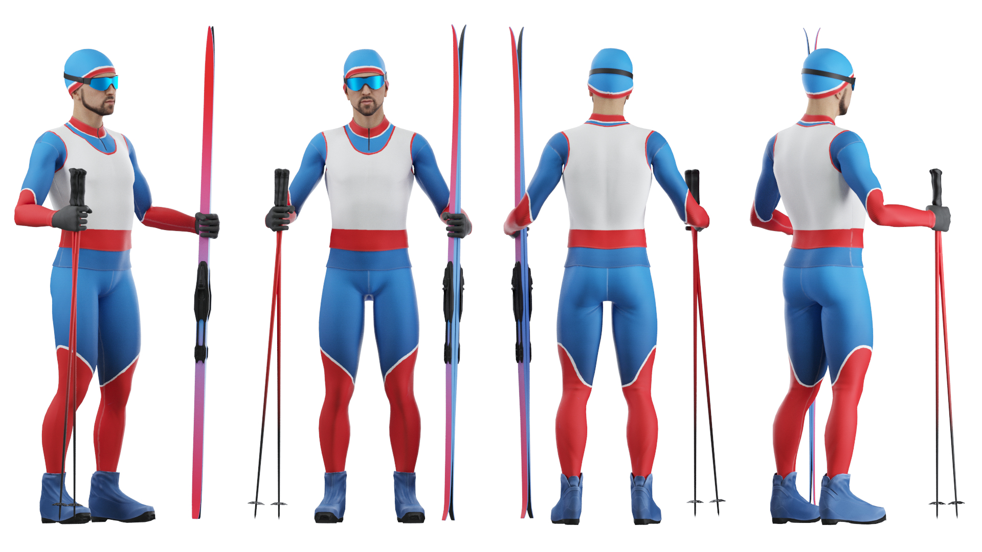 3D Skier - TurboSquid 1734819