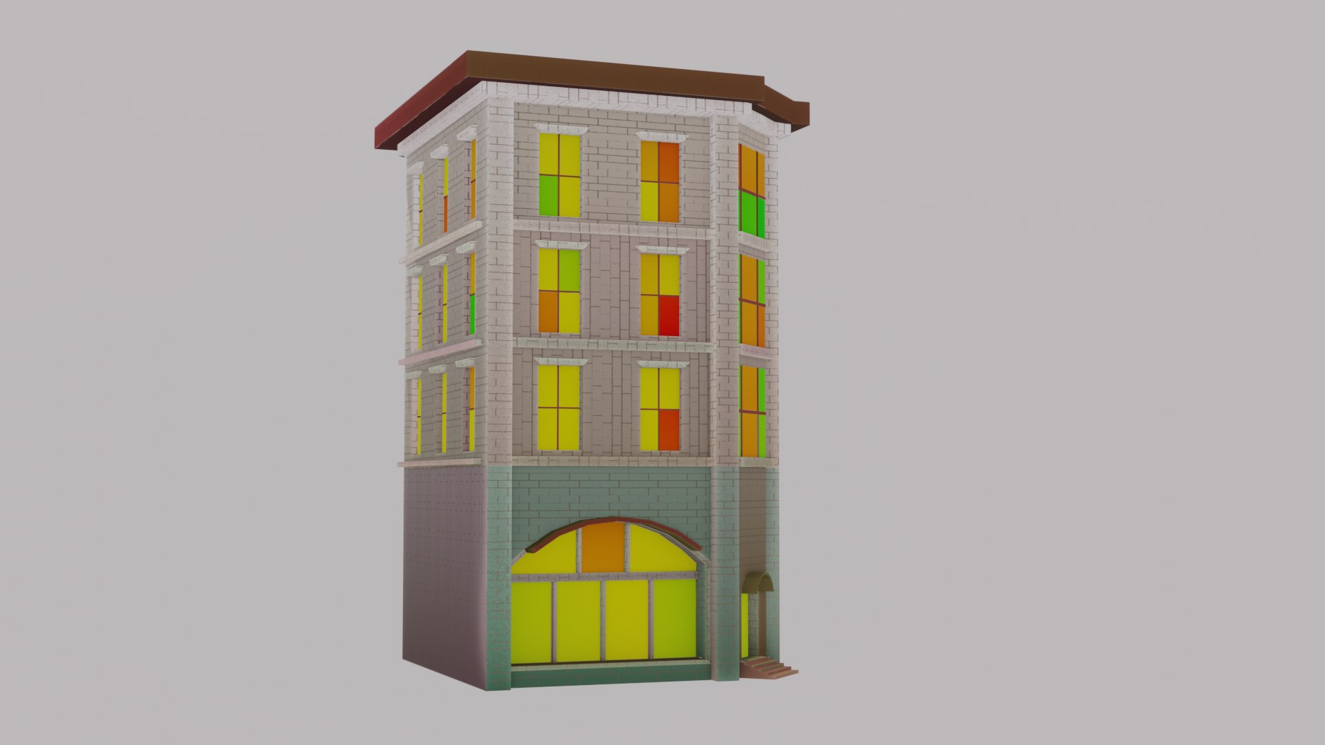 Free PBR Stylized Building 3D Model - TurboSquid 2046978