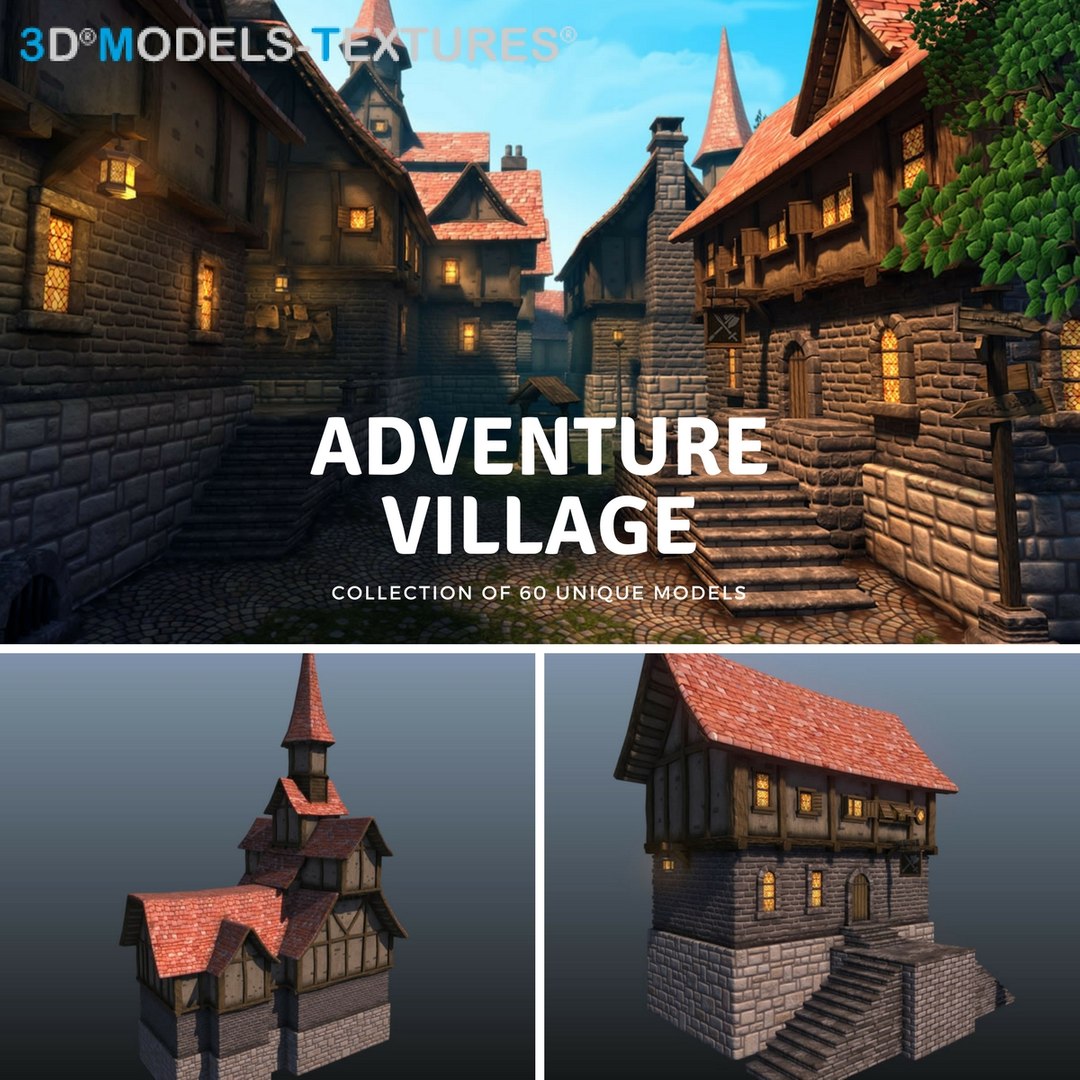 3D Villages Model - TurboSquid 1206817