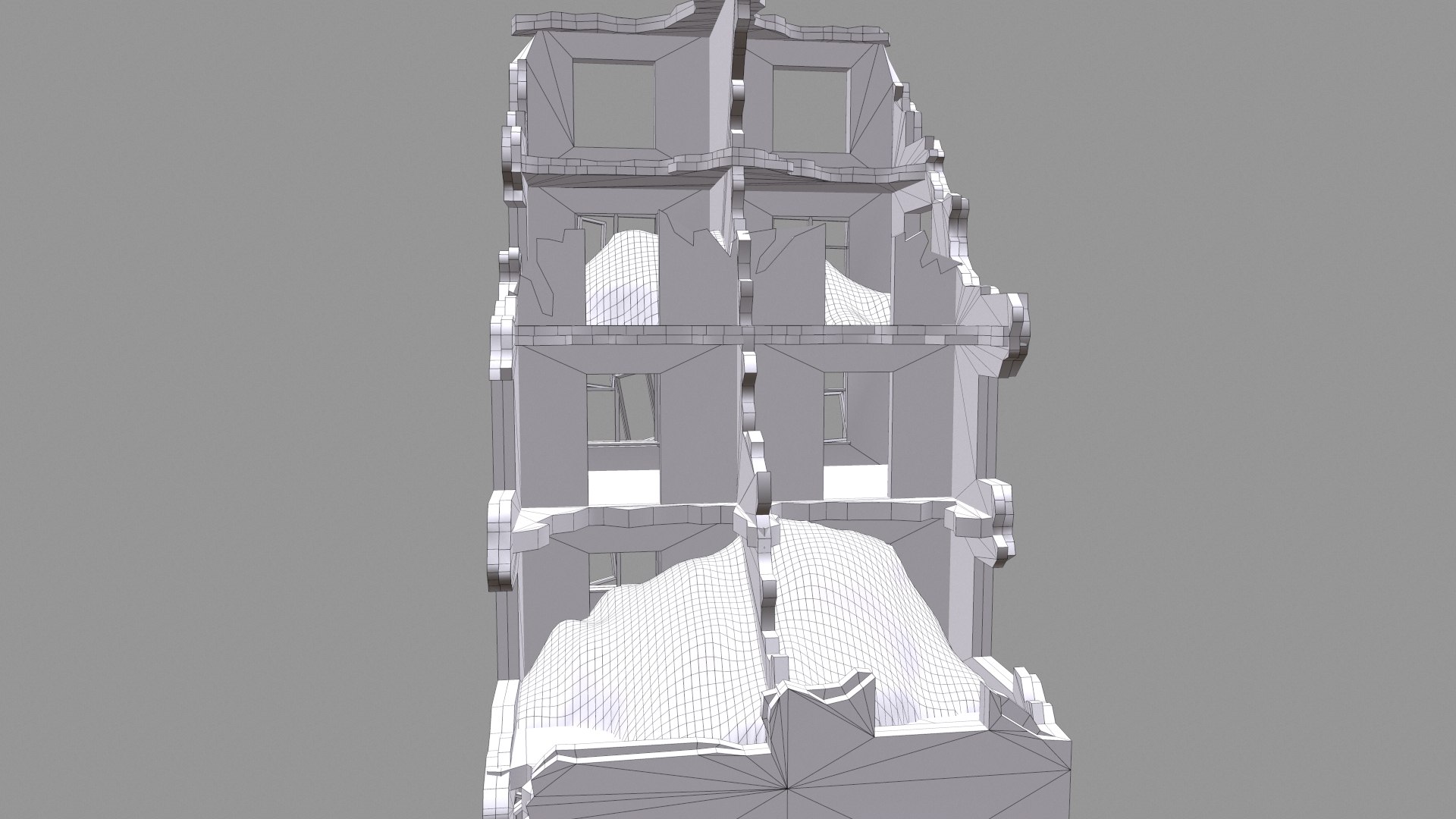 Ruined building 3D model - TurboSquid 1548074