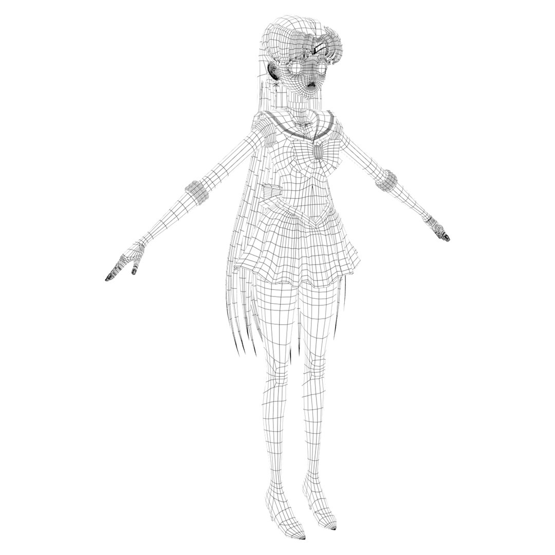 3D Sailor Mars Model - TurboSquid 1462196