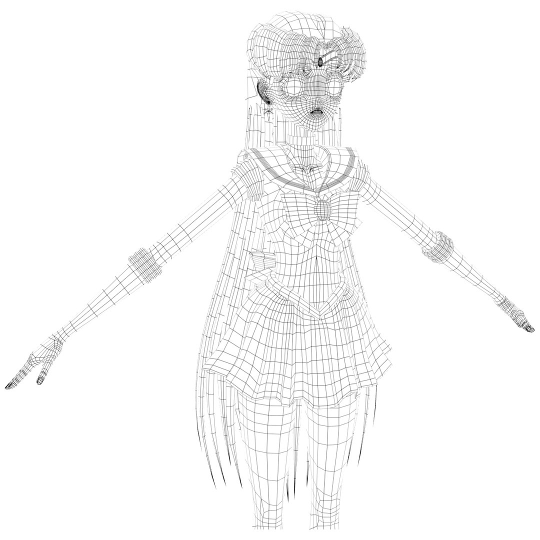 3D Sailor Mars Model - TurboSquid 1462196