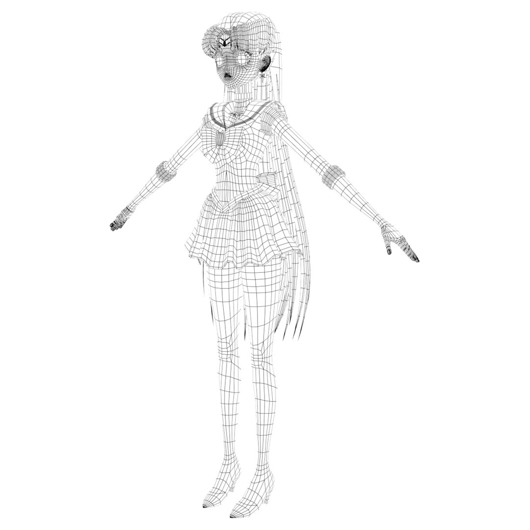 3D Sailor Mars Model - TurboSquid 1462196