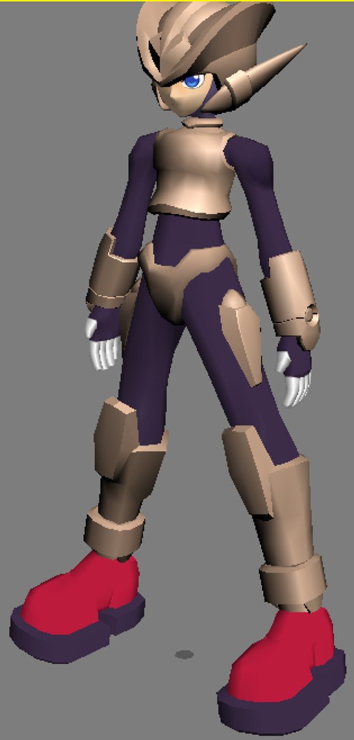 Free Megaman Zero Android 3d Model