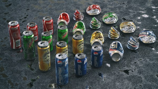 3D garbage cans beverage 24 model - TurboSquid 1323082