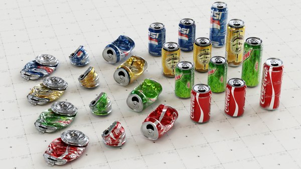 3D garbage cans beverage 24 model - TurboSquid 1323082