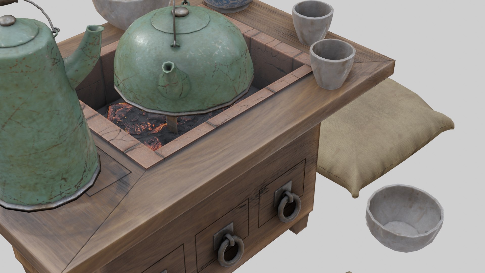 Low-poly Asset Japanese Pbr 3D Model - TurboSquid 1523815