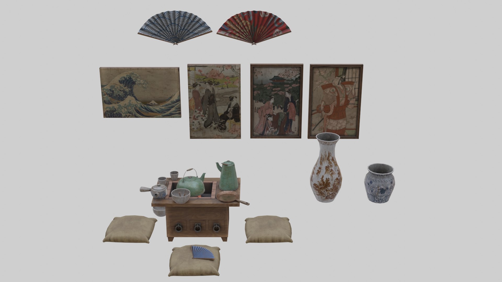 Low-poly Asset Japanese Pbr 3D Model - TurboSquid 1523815