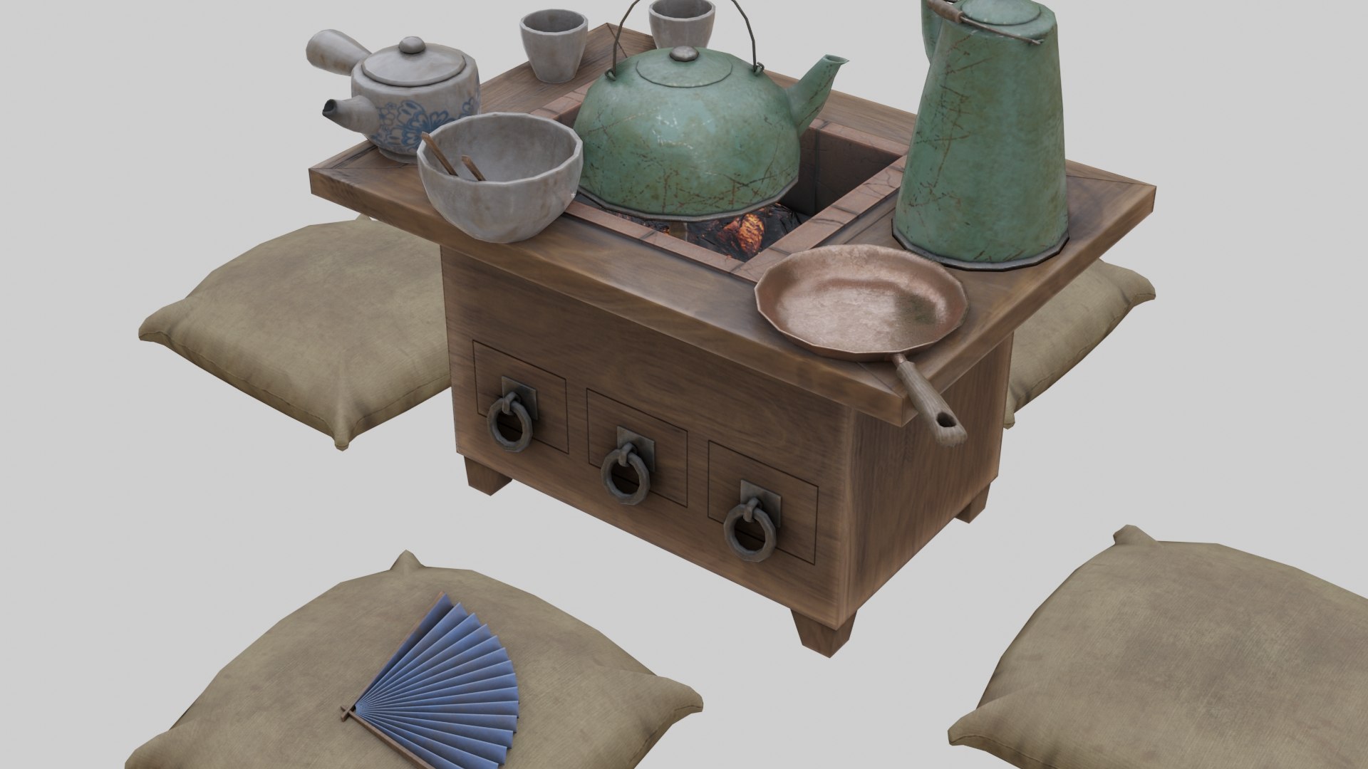 Low-poly Asset Japanese Pbr 3D Model - TurboSquid 1523815