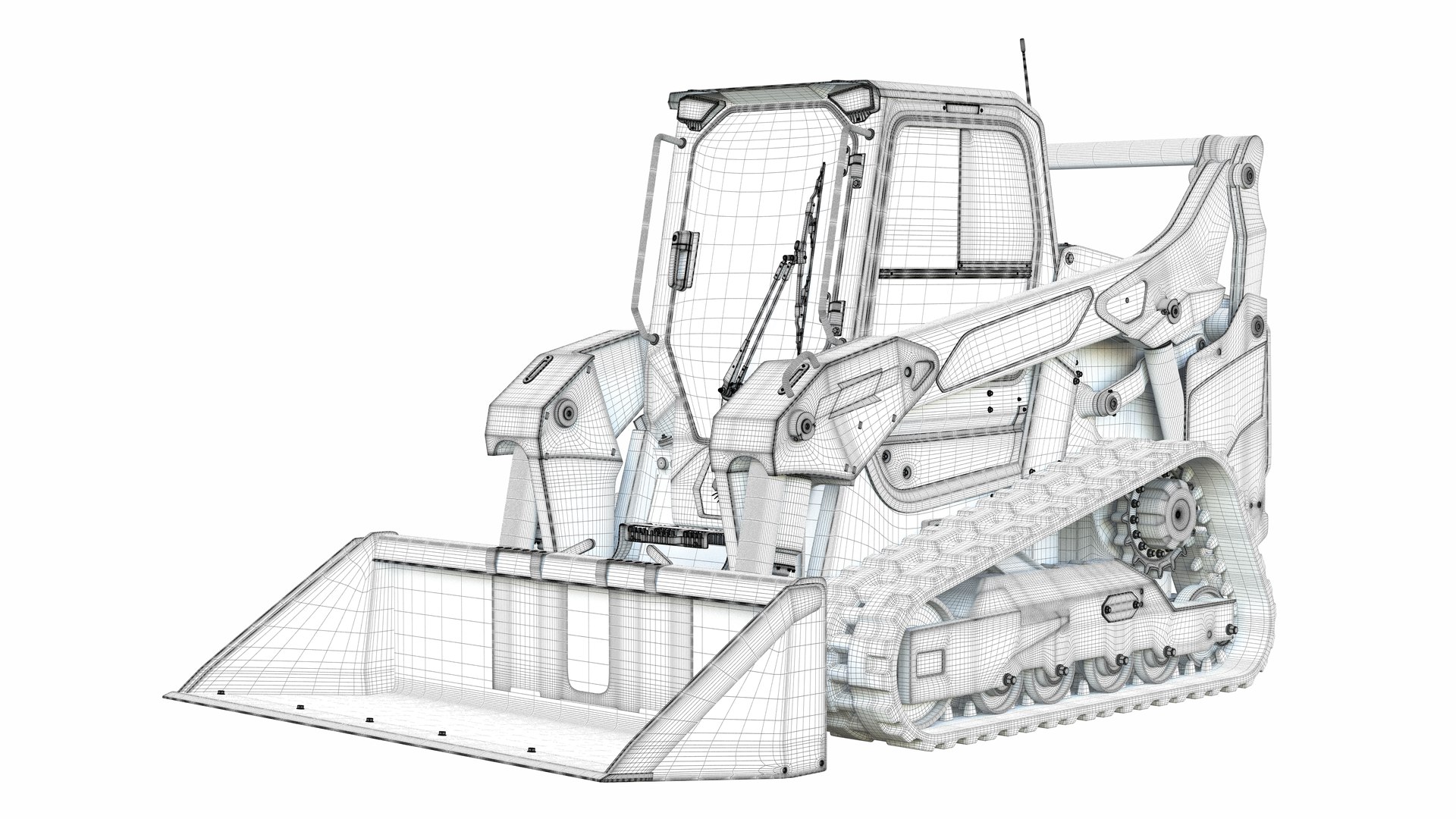 3D Compact and Quad Track Loaders Package - 4 Items - TurboSquid 2154144