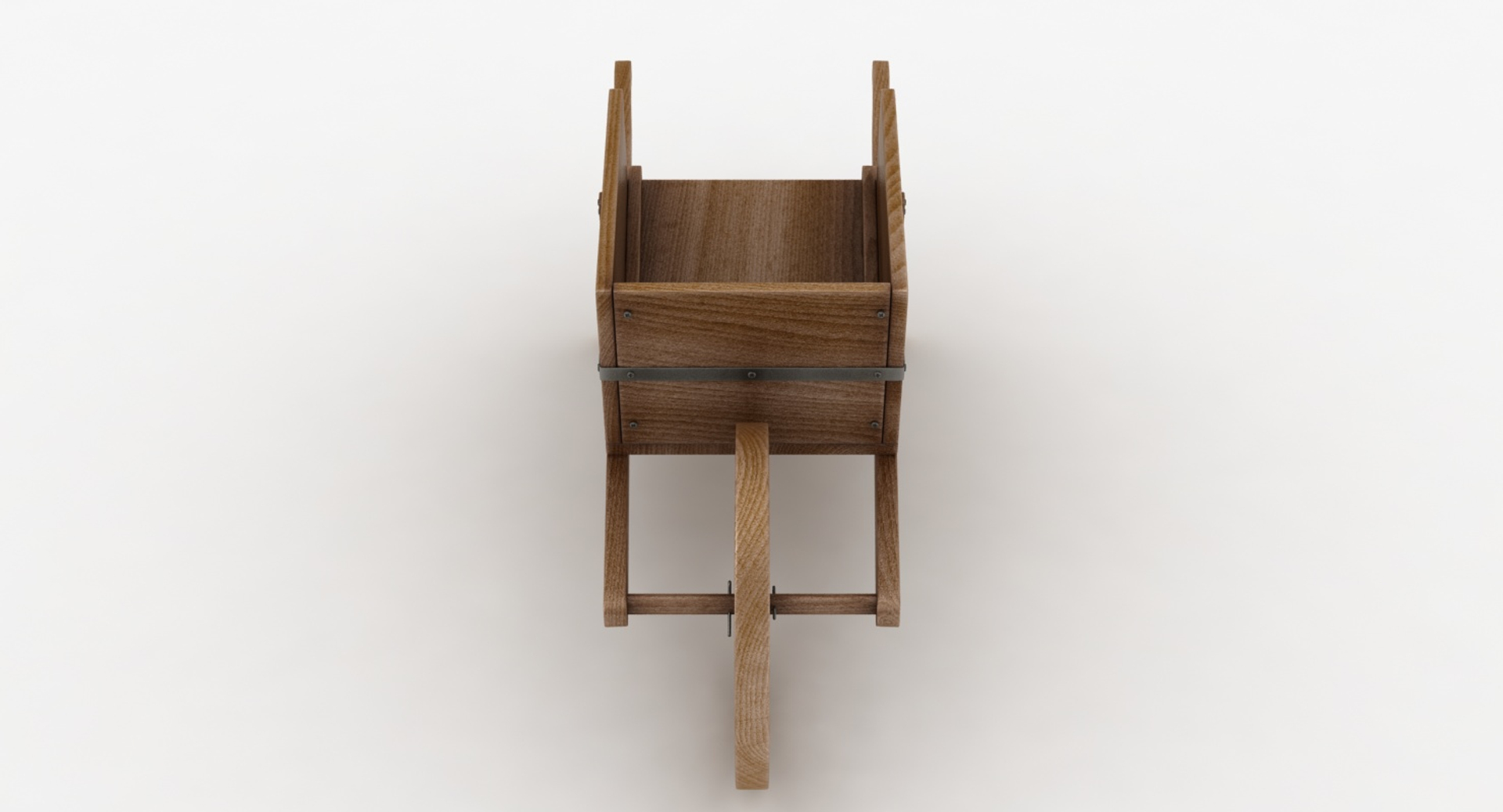 Wooden Wheelbarrow Model - TurboSquid 1424859