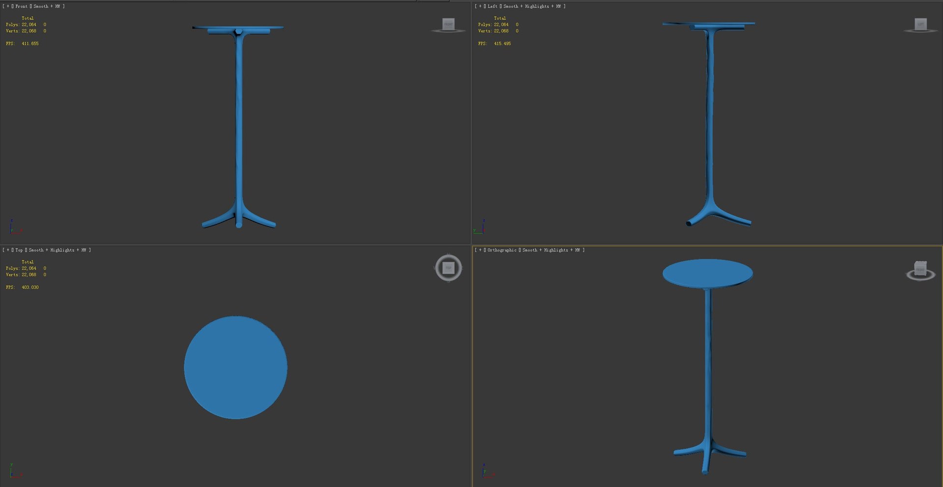 Klink-side-table 3D - TurboSquid 1293898